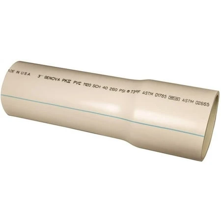 4 Inch X 20 Feet Pvc Bell End Pipe Schedule 40 220 Psi Golfcrest True Value Hardware
