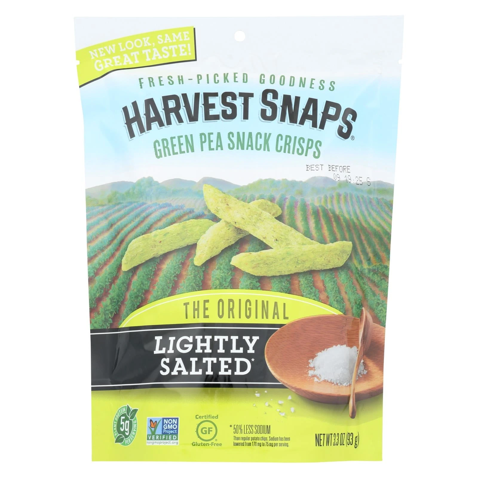 W H EDWARDS CO Harvest Snaps Snapea Crisps Original Flavor, Lightly ...