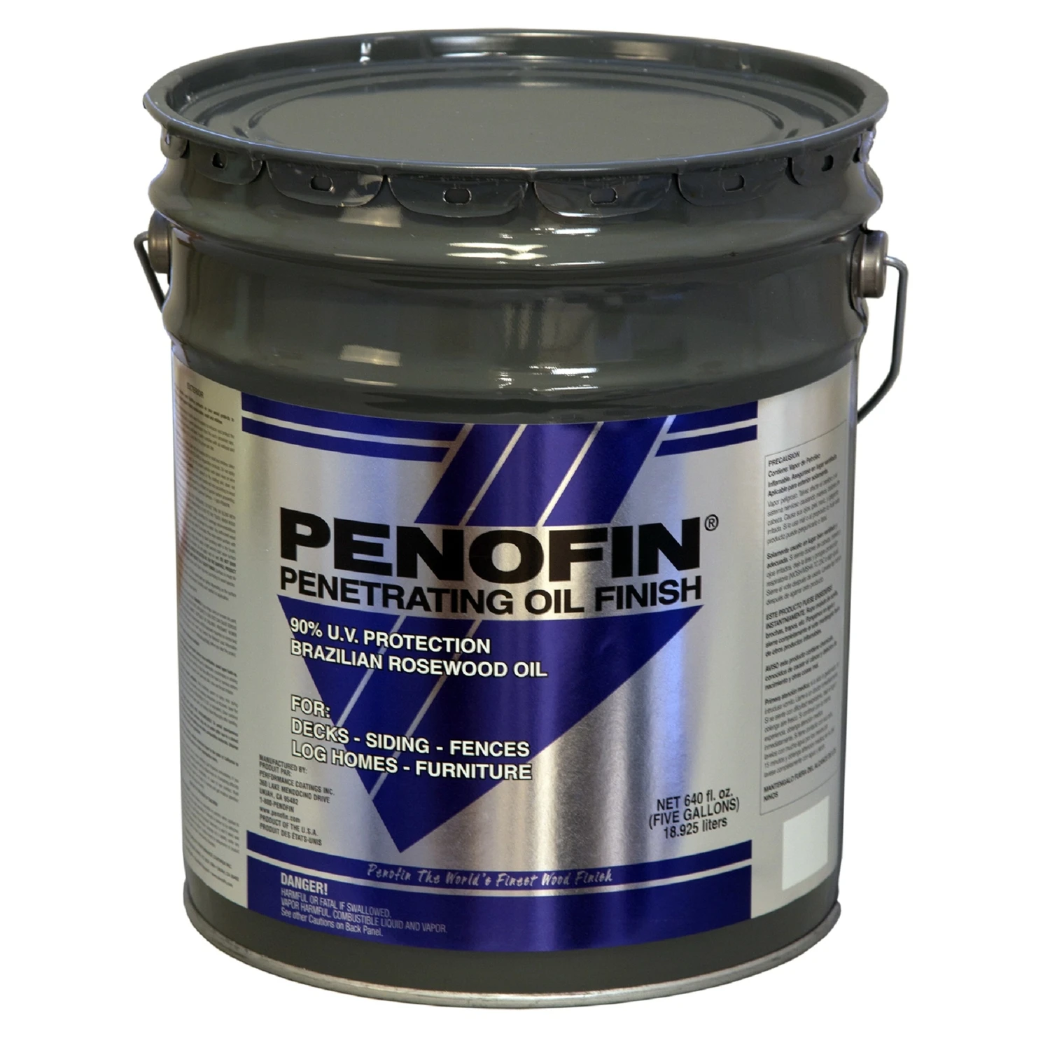 Penofin Cedar Oil-based Semi-transparent Wood Stain 5 Gallon Container ...