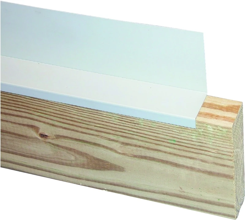 Amerimax 1.563" W X 8' L Plastic Deck Ledger Flashing Cap - Gray ...