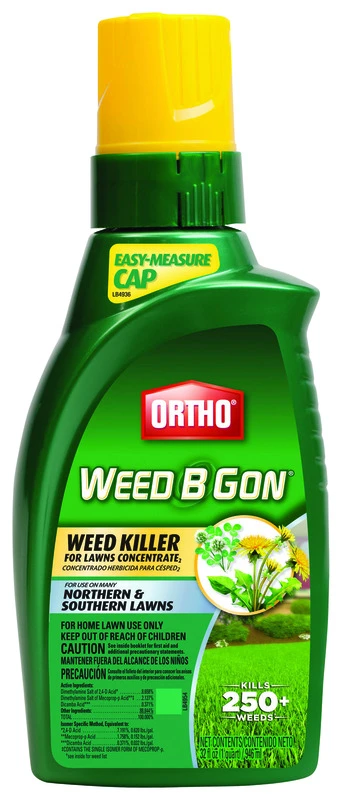 Ortho Weed B Gon Lawn Weed Killer Concentrate, 32 Oz. - Kills 250 ...