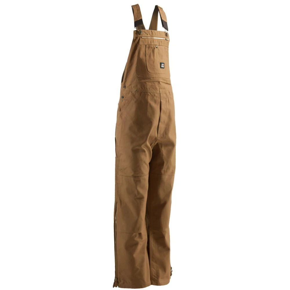 Berne Men's 38 In. X 32 In. Brown Duck Unlined Bib Overall - Berne ...