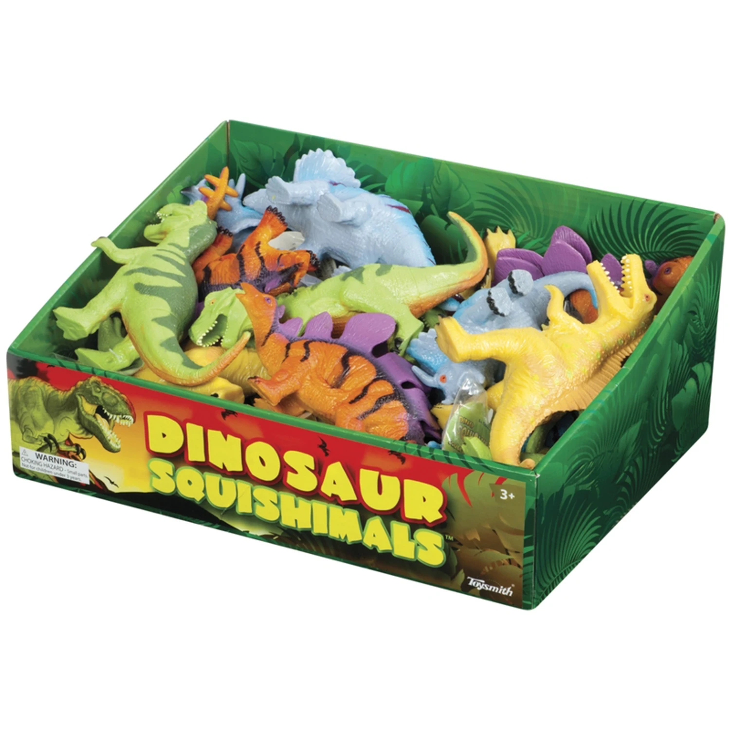 TOYSMITH GROUP Dinosaur Squishimals Plastic Multicolored 5-8 Inch ...