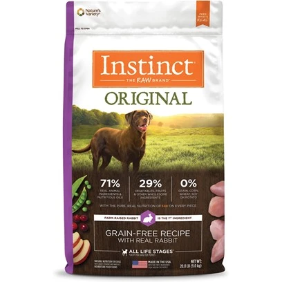 Instinct Original Grain-free Recipe With Real Rabbit Natural Dry Dog ...
