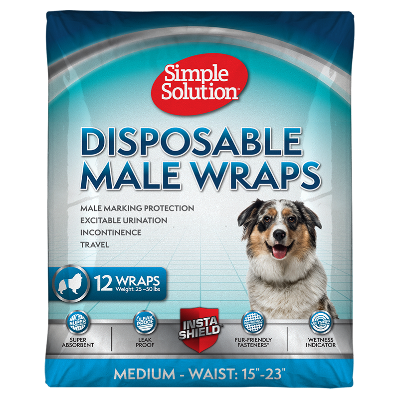 Simple Solution Disposable Male Wraps MD 12PK | Greenfield Farmers ...