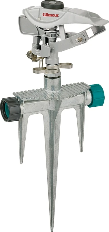 Gilmour Metal Spike Base Impulse Sprinkler For 5800 Sq Ft Coverage Area ...