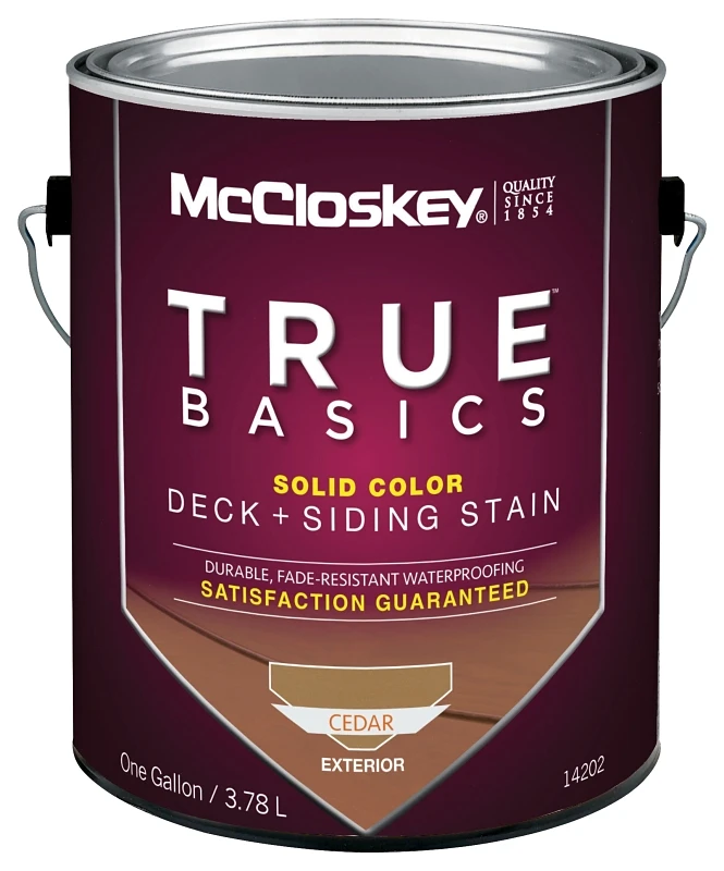 ORGILL HARDWARE True Basics Solid Color Deck And Siding Stain - 1 ...