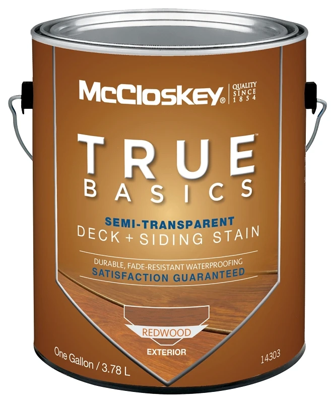 McCloskey True Basics Semi-transparent Deck And Siding Stain - Redwood ...