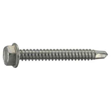MIDWEST FASTENER CORP #14-13 X 2 Stainless Steel Hex Head Self-drilling ...