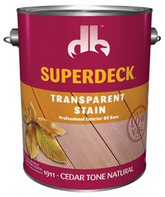 Superdeck 1-gallon Low Voc Transparent Cedar Stain And Sealer For Wood ...