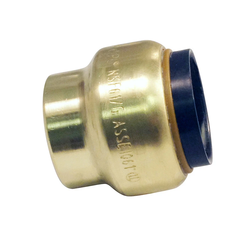 3/4 Inch Brass Push-to-connect Cap For Plumbing Applications | Fisk ...