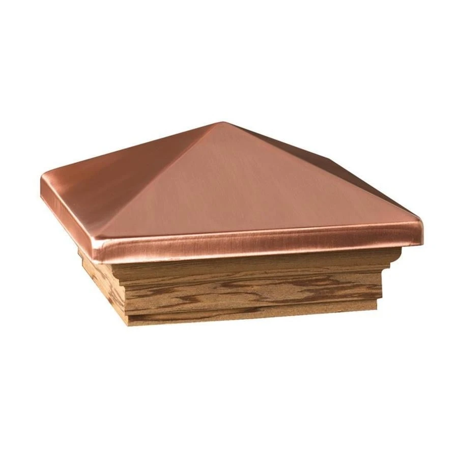 Deckorators 6 In. X 6 In. Victoria High Point Copper Plastic Deck Post ...