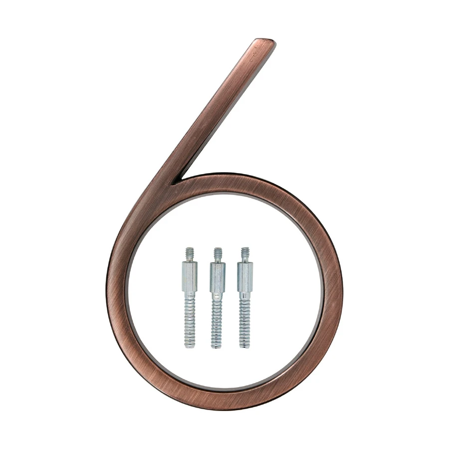 5-inch Bronze Floating House Number For Home Address Display | Builders ...