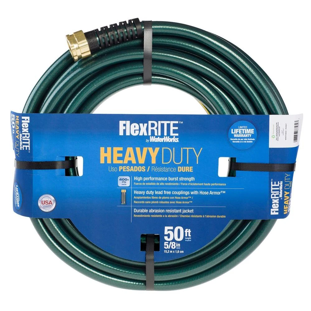 WaterWorks Flexrite 5/8 In. Diameter X 50 Ft. Heavy-duty Water Hose | Gorhams