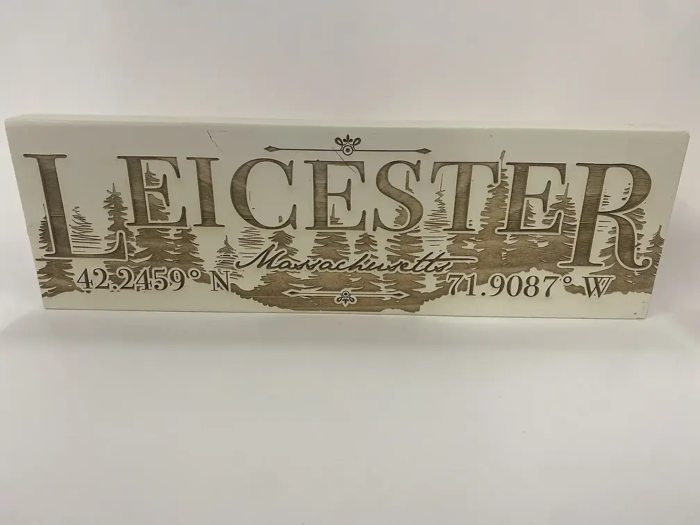 FIRE & PINE LEICESTER SIGN PB | Klem's