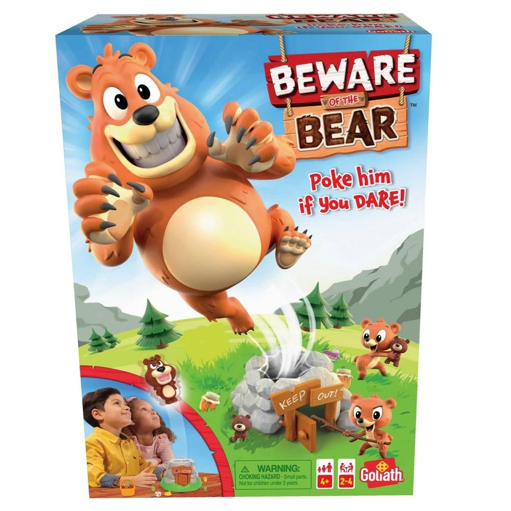 GOLIATH GAMES Beware The Bear Kids Board Game, Multicolor, Gth919448 ...