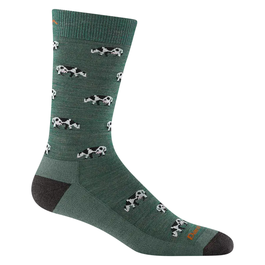 CABOT HOSIERY MILLS Men's Dairy Air Crew Lightweight Lifestyle Socks ...