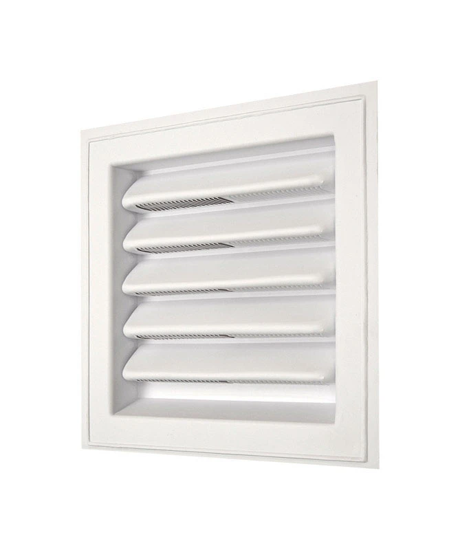 Ace Master Flow 12 in. W x 12 in. L White Plastic Wall Louver | Gorhams