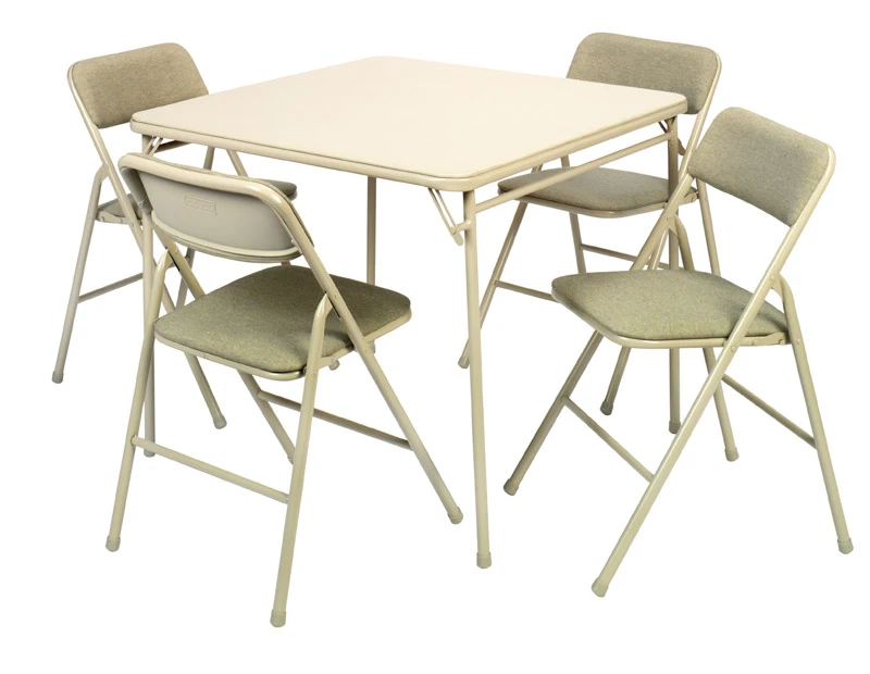 Ace Cosco 28 in. H x 34 in. W x 34 in. L Square Folding Table Set | Gorhams