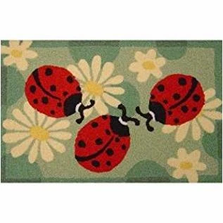 Jellybean Ladybugs Indoor Outdoor Rug | Grass Valley
