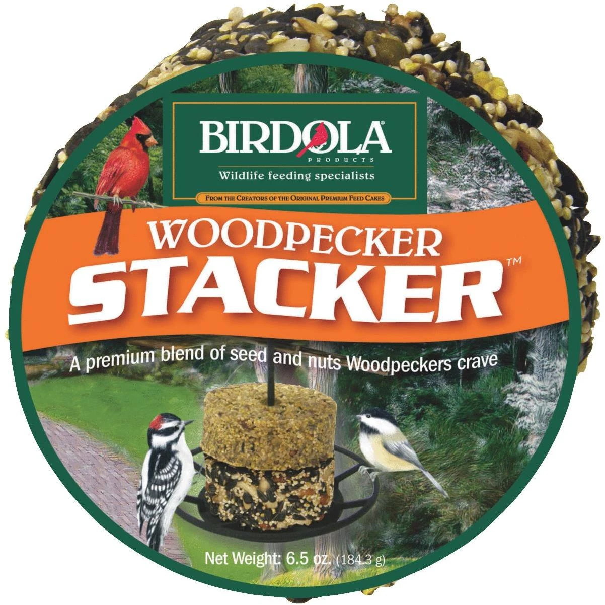 Birdola Woodpecker Stacker Bird Seed Cake | Greenfield Farmers ...