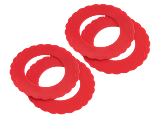 Norpro 3280 Silicone Mini Pie Pan Shields Set Of 4 Heat Resistant 6.25 ...