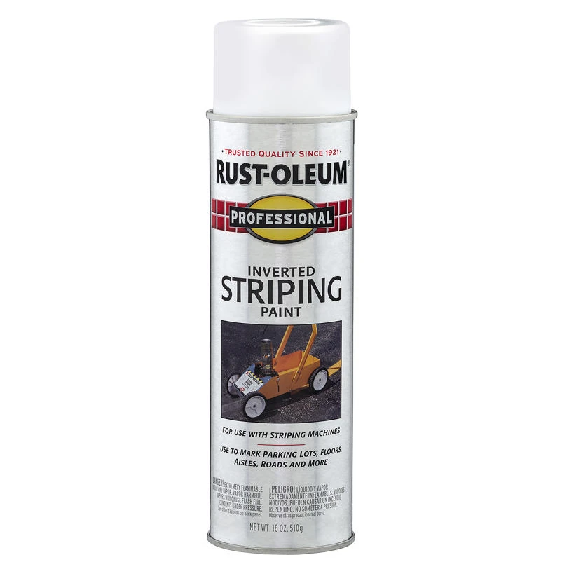Rust-Oleum Professional White Inverted Striping Paint 18 oz | Country ...