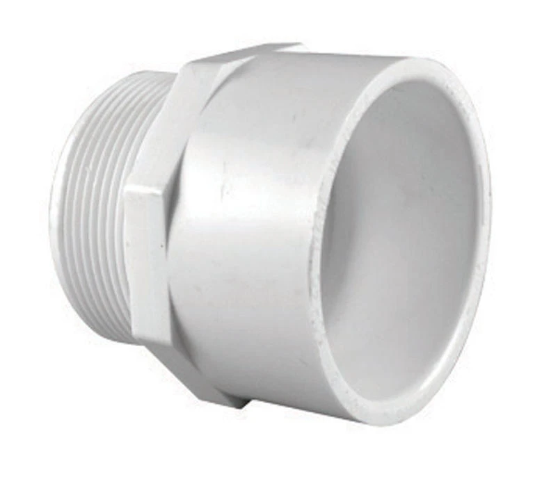 CHARLOTTE PIPE Charlotte Pipe Schedule 40 2-1/2 in. 31 MPT X 2-1/2 in. 31 D Slip PVC Adapter ...