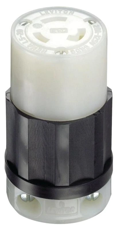 Leviton 021-02313-0PB Electrical Connector, 2 -Pole, 20 A, 125 V, NEMA ...