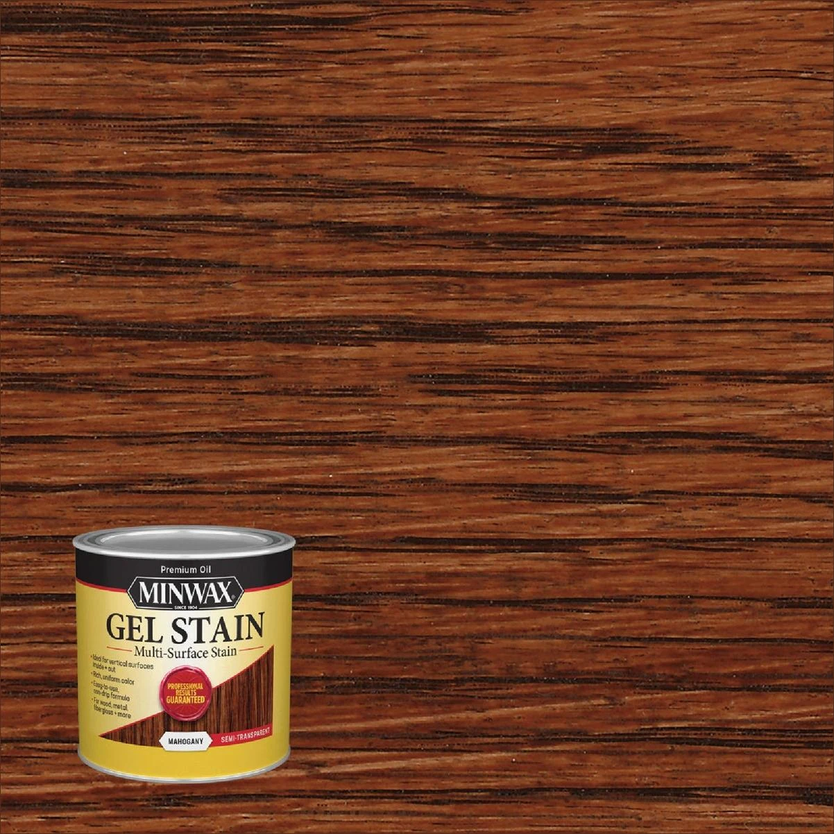 Minwax Gel Stain, Mahogany, 1/2 Pt. | Elitsac, Inc.