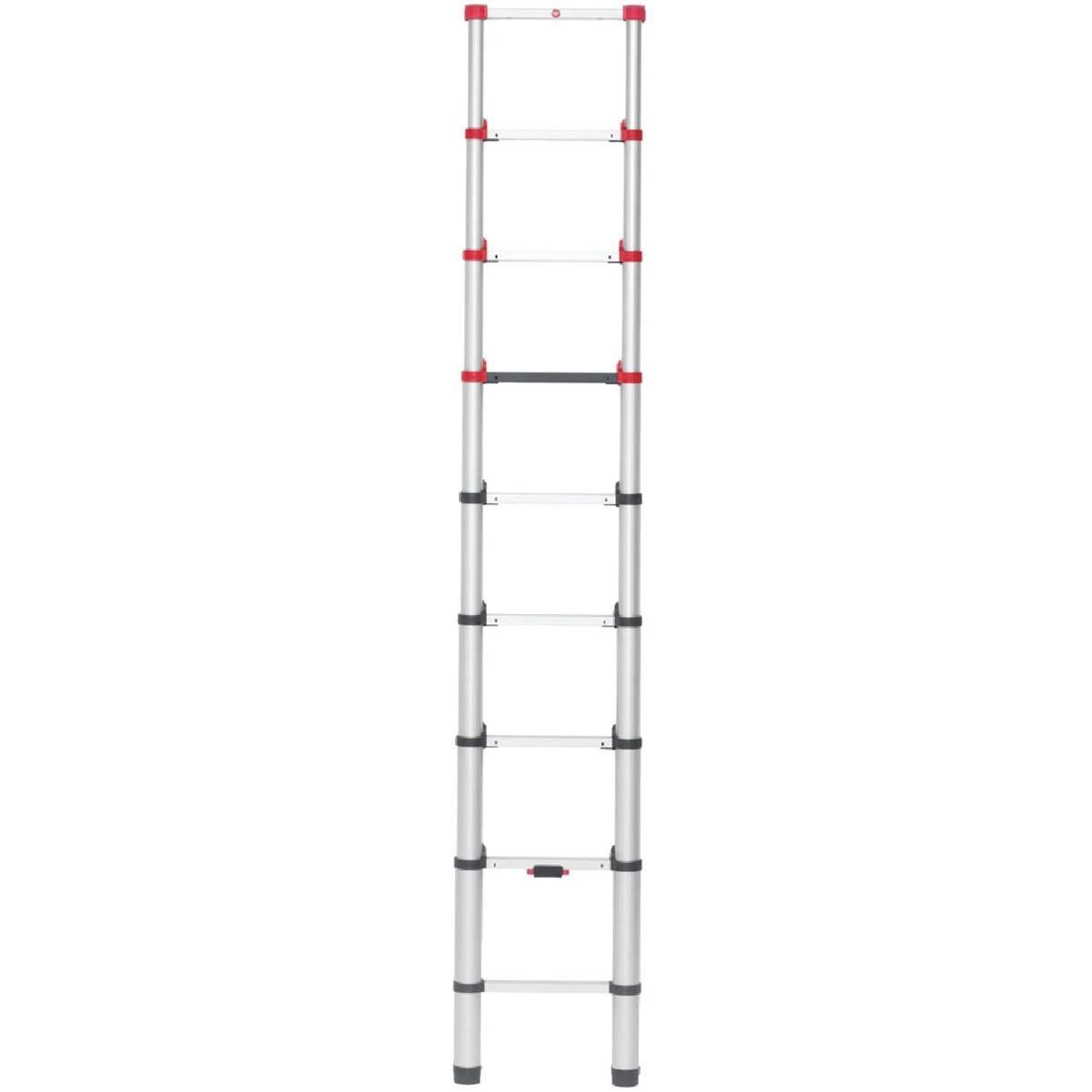 Hailo 9 Ft. Aluminum 9-Rung Telescoping Ladder with 330 Lb. Load ...