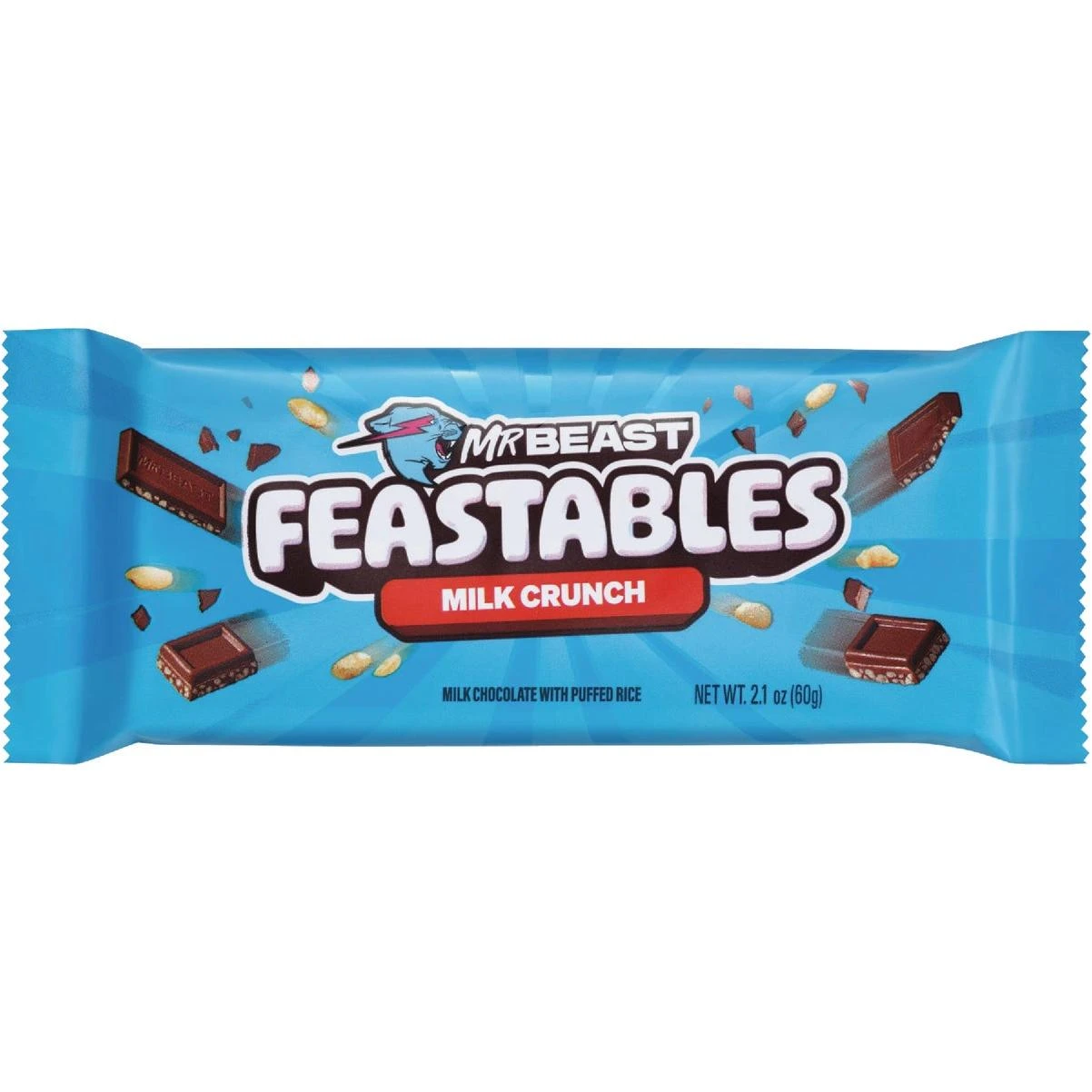 Feastables Milk Chocolate Crunch Candy Bar | Elitsac, Inc.