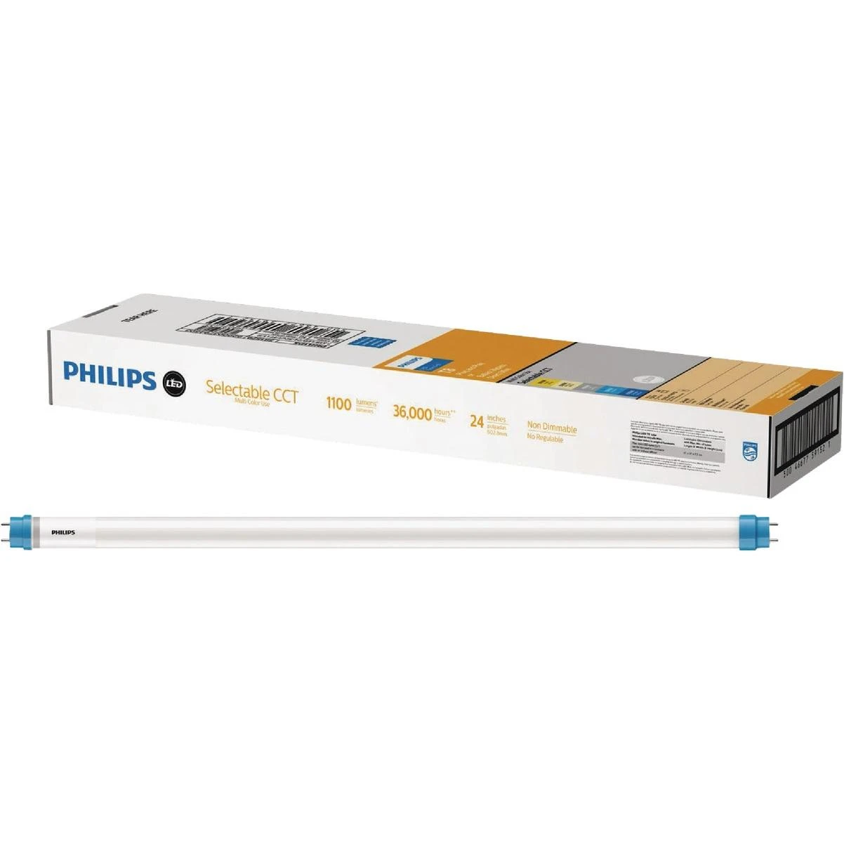 Philips FlexFit 17W Equivalent 24 In. T8 Type A + B Multi-CCT LED Tube ...
