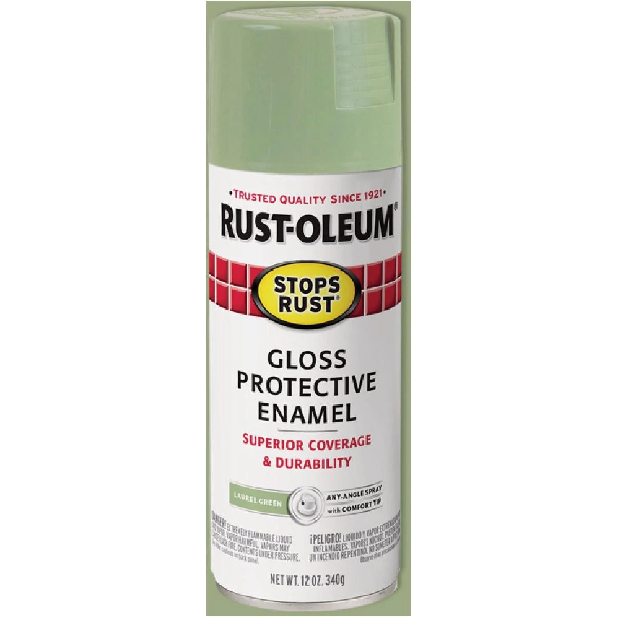 Rust-Oleum Stops Rust Laurel Green Gloss 12 Oz. Anti-Rust Spray Paint ...