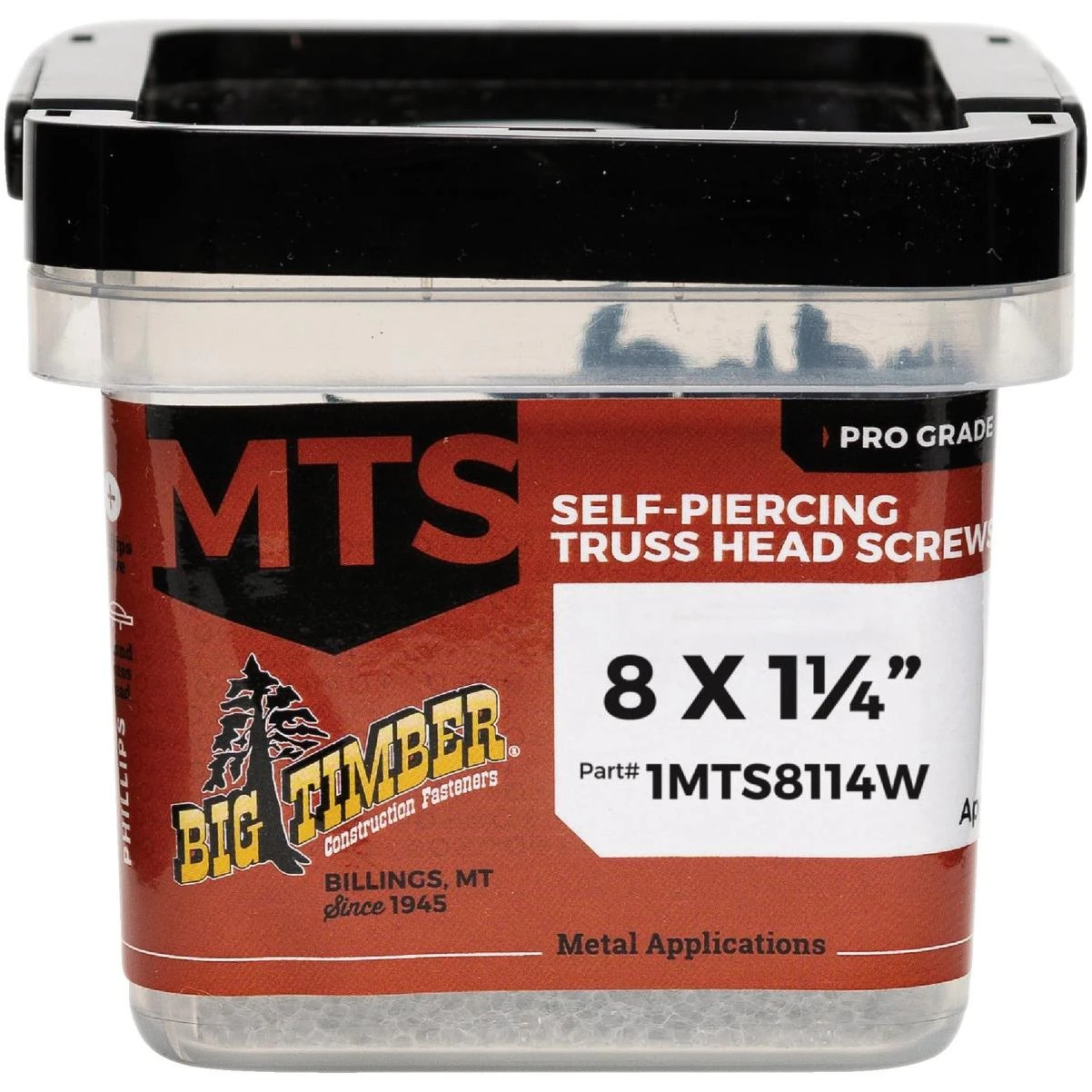 Big Timber #8 x 1-1/4 In. White Modified Truss Head Sharp Point Wood ...