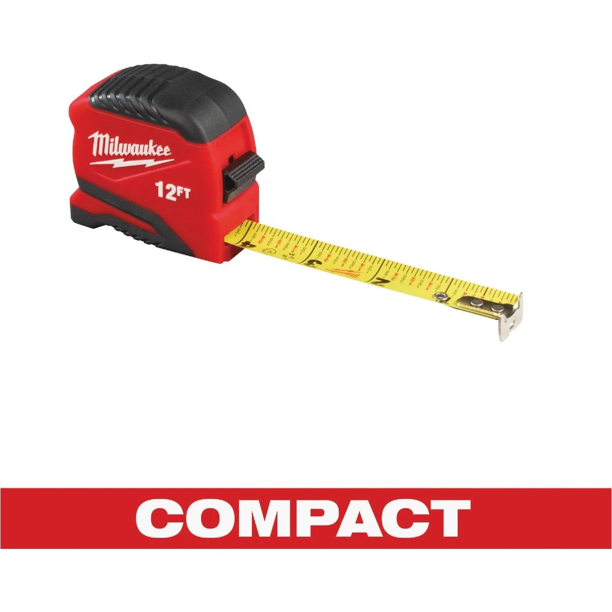 Milwaukee 12 Ft. Compact Tape Measure | Elitsac, Inc.