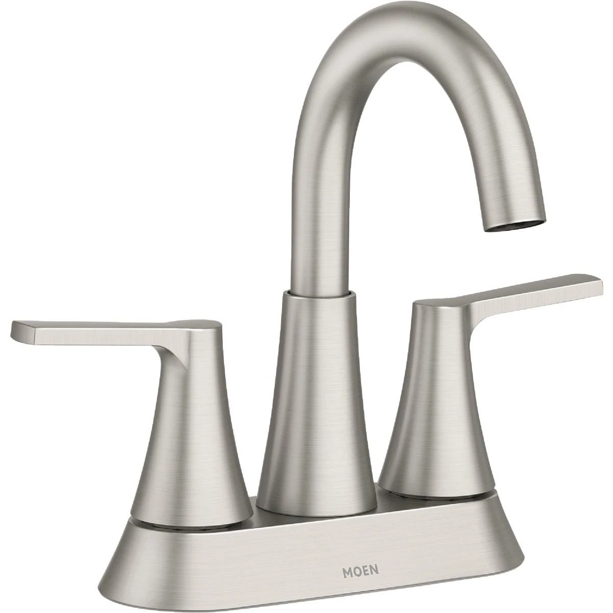 Moen Mikah 2-Handle High Arc Bathroom Faucet, Spot Resist Brushed ...