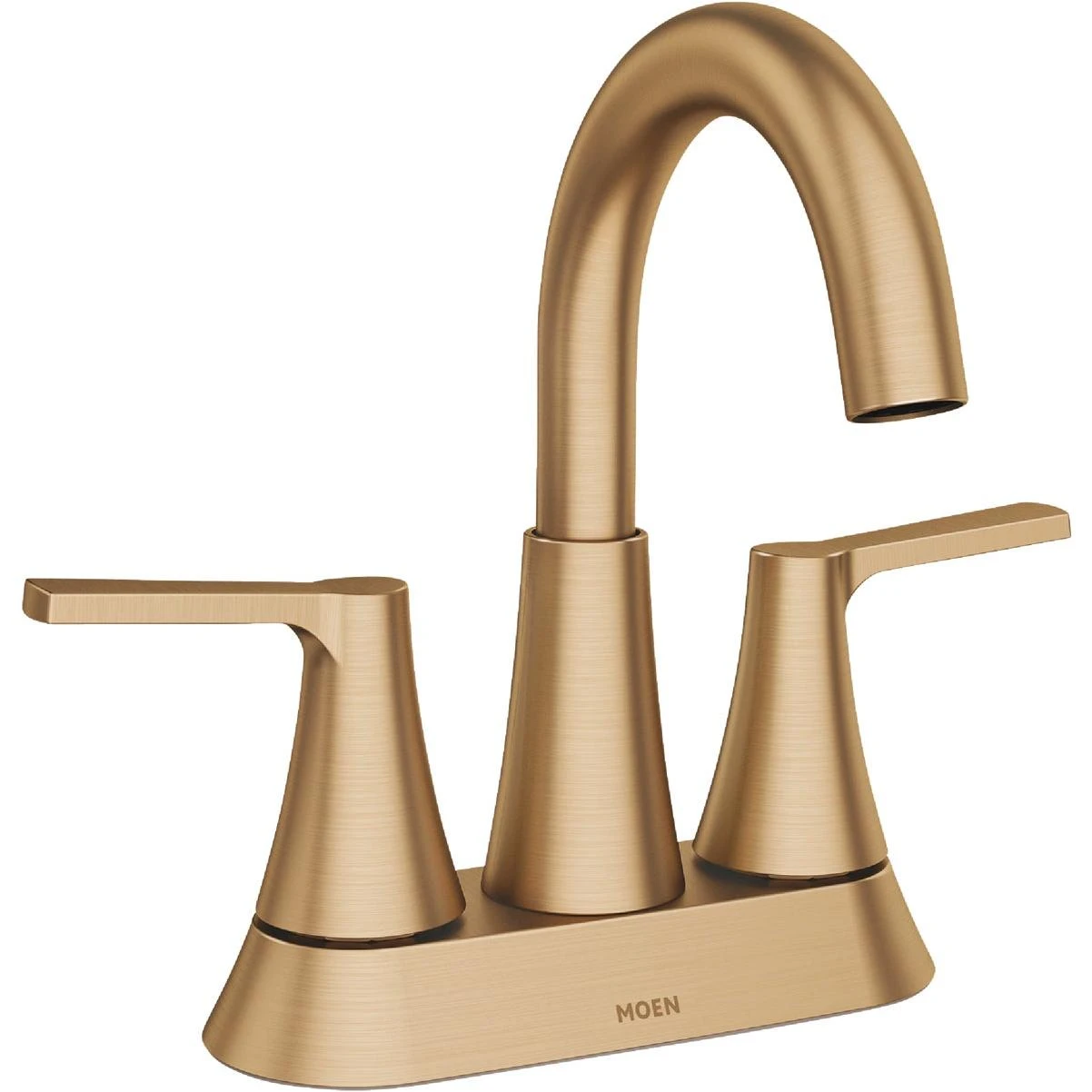 Moen Mikah 2-Handle High Arc Bathroom Faucet, Bronzed Gold | Elitsac, Inc.