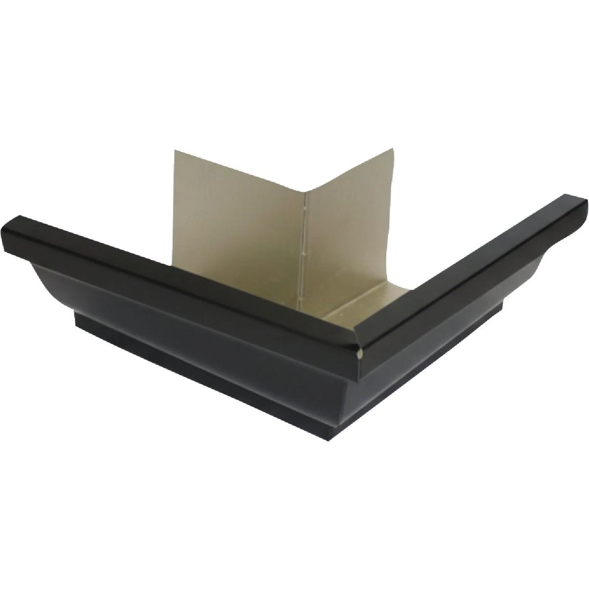 Spectra Metals 5 In. Aluminum Black Miter Gutter Outside Corner ...