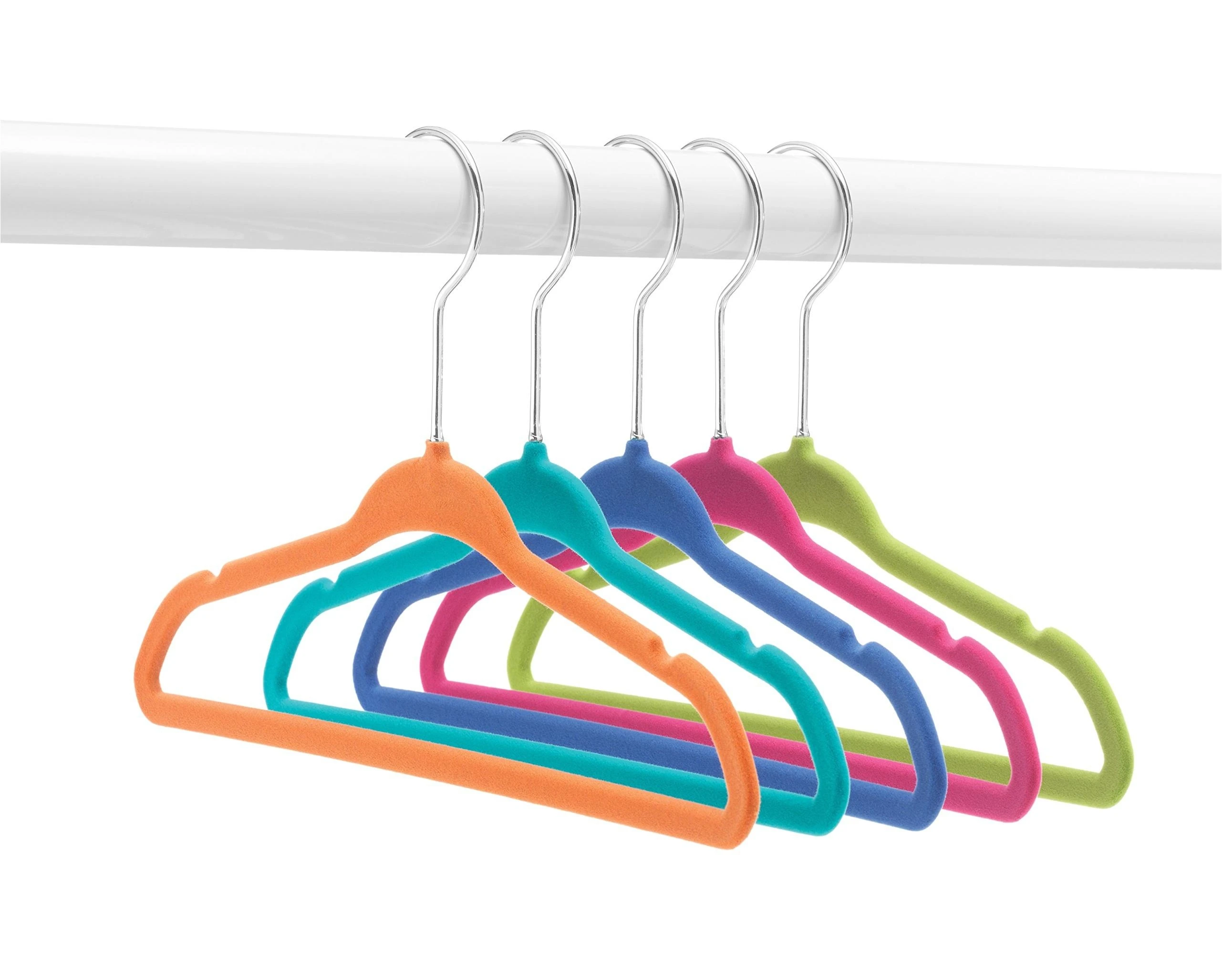 Whitmor Spacemaker Kids Hangers Set of 5 Assorted Colors | Gorhams